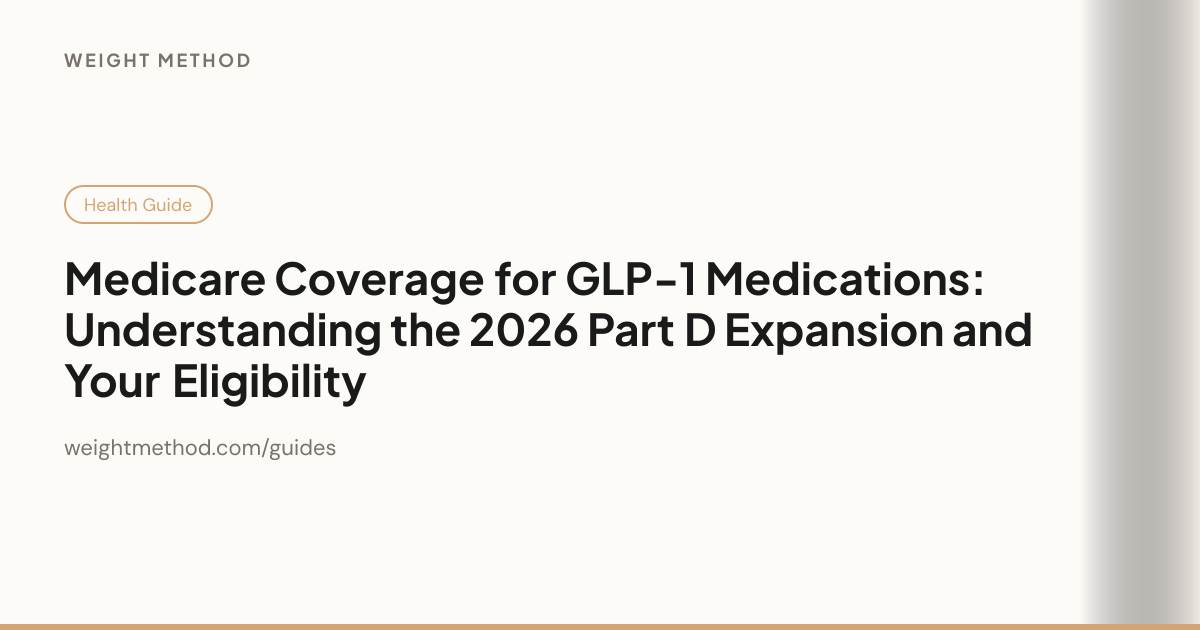Medicare GLP-1 Coverage in 2026: Part D Changes
