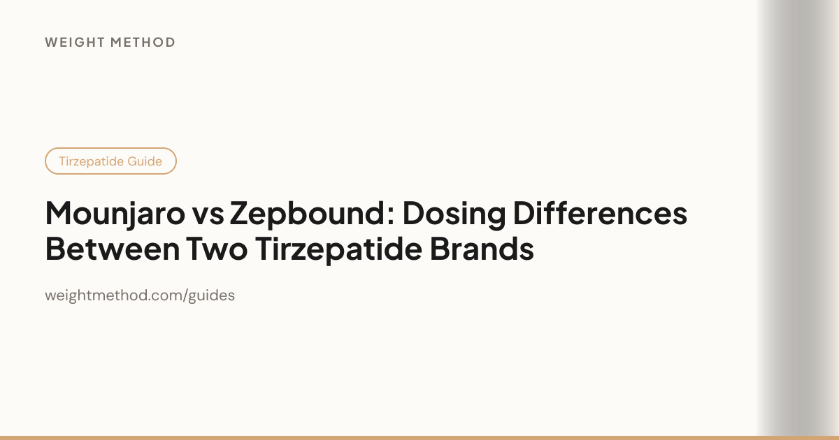 Mounjaro vs Zepbound Dosing: Key Differences Explained